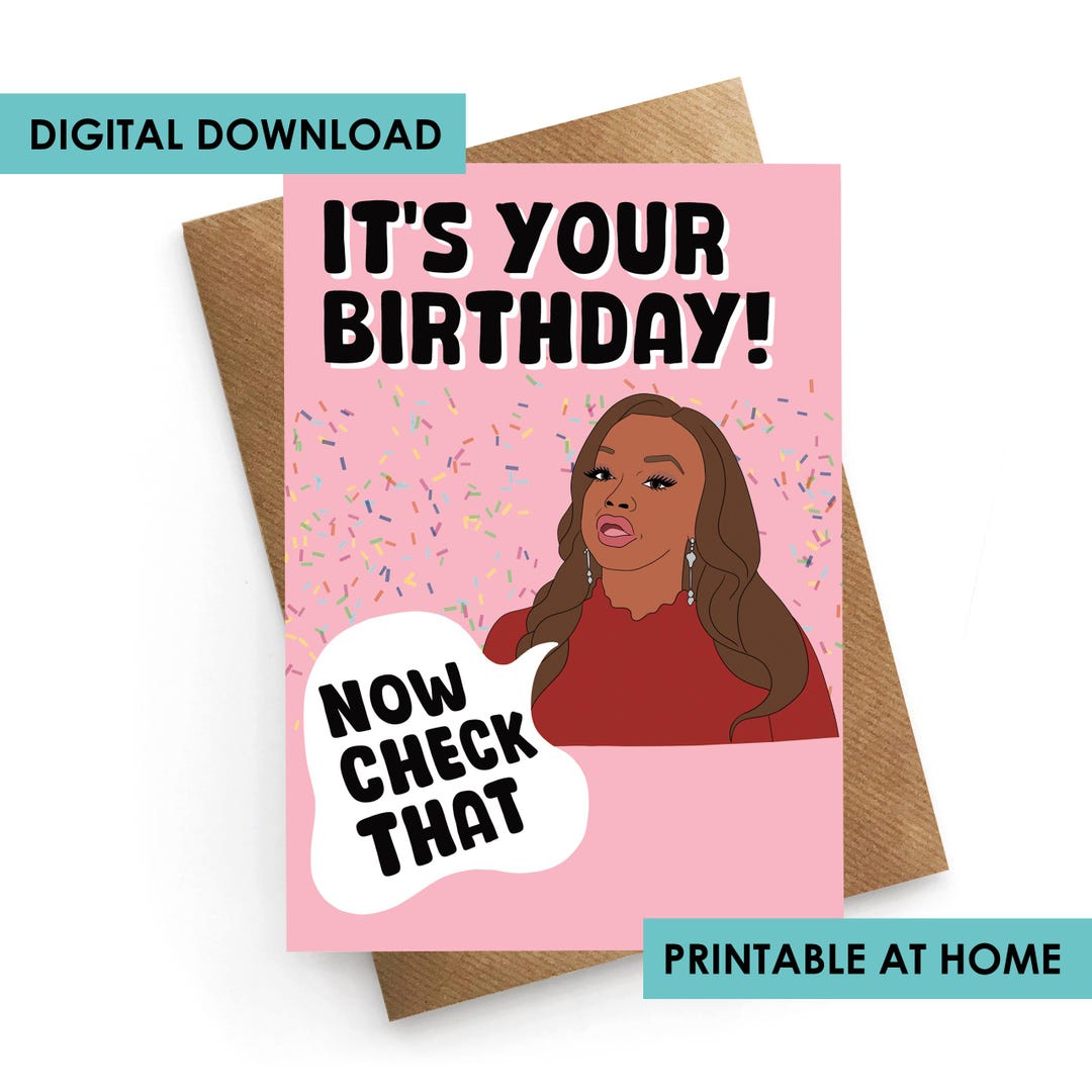 DIGITAL Download Phaedra Birthday Card, Instant Download Card ...