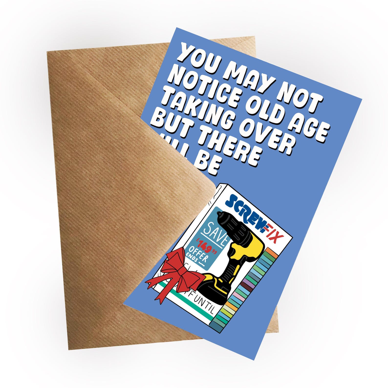 Funny Birthday Card for Him, Husband Birthday Card, Screwfix Birthday ...