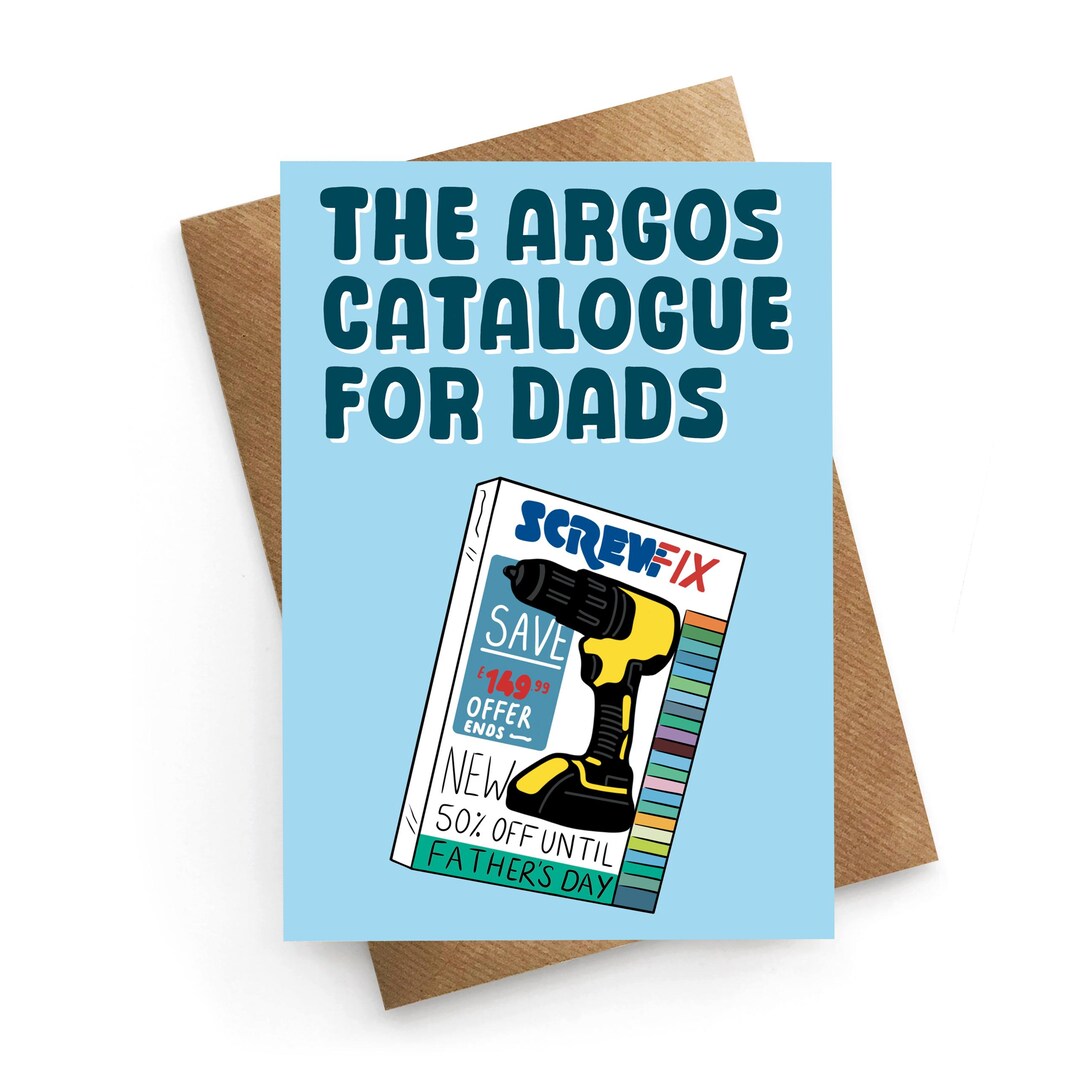 Funny Fathers Day Card, Screwfix Dad Card, Birthday Card From Daughter ...