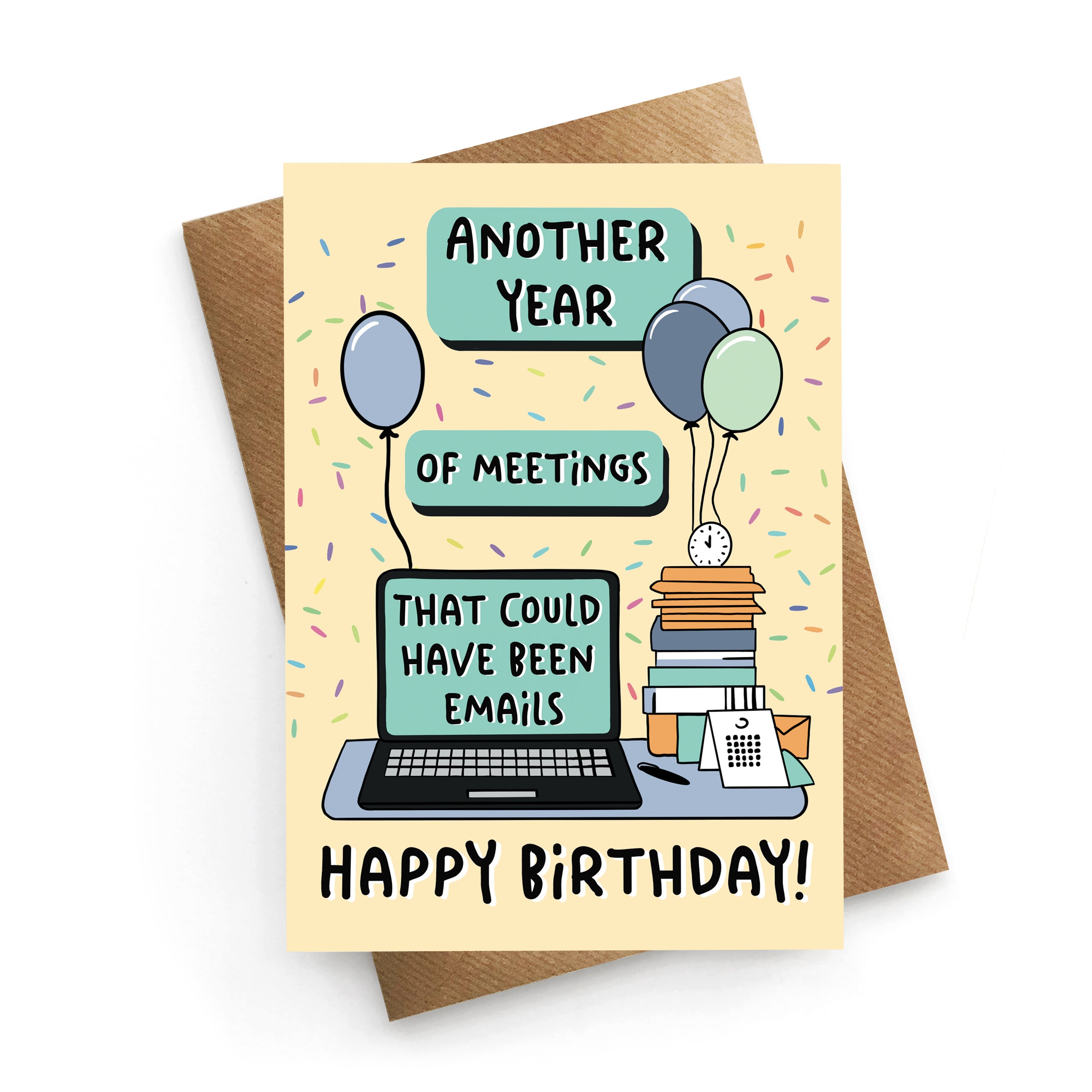 Funny Birthday Card, Funny Coworker Birthday Card, Colleague Birthday ...