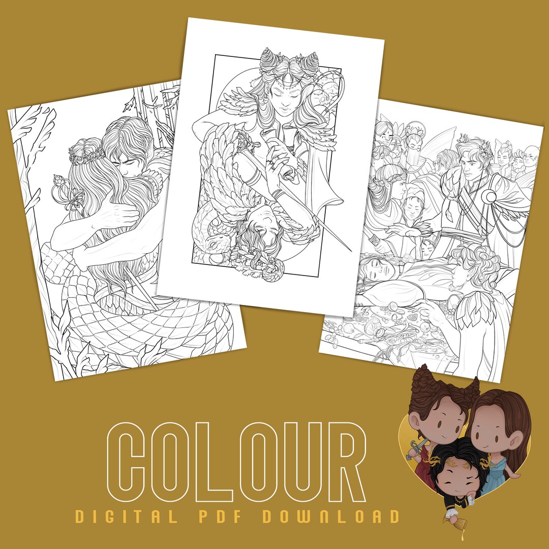 Cruel Prince - Colouring Pages - Etsy