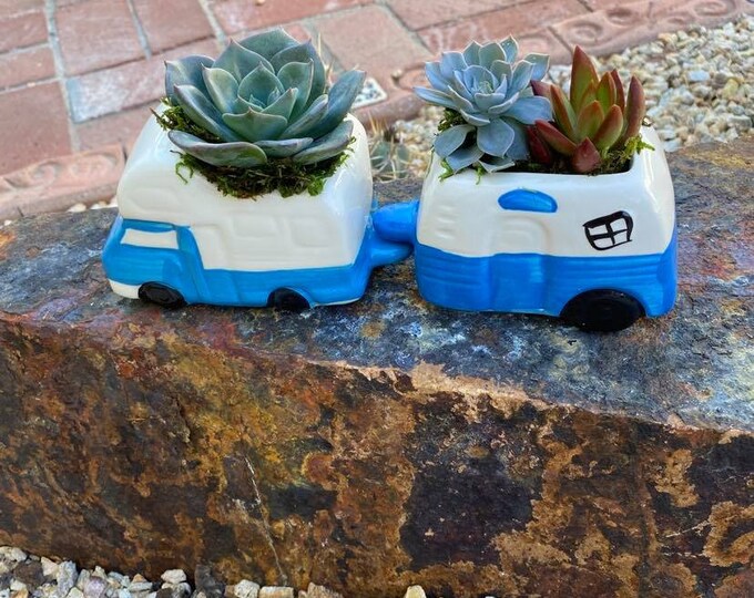 Large Camper Planter - Etsy