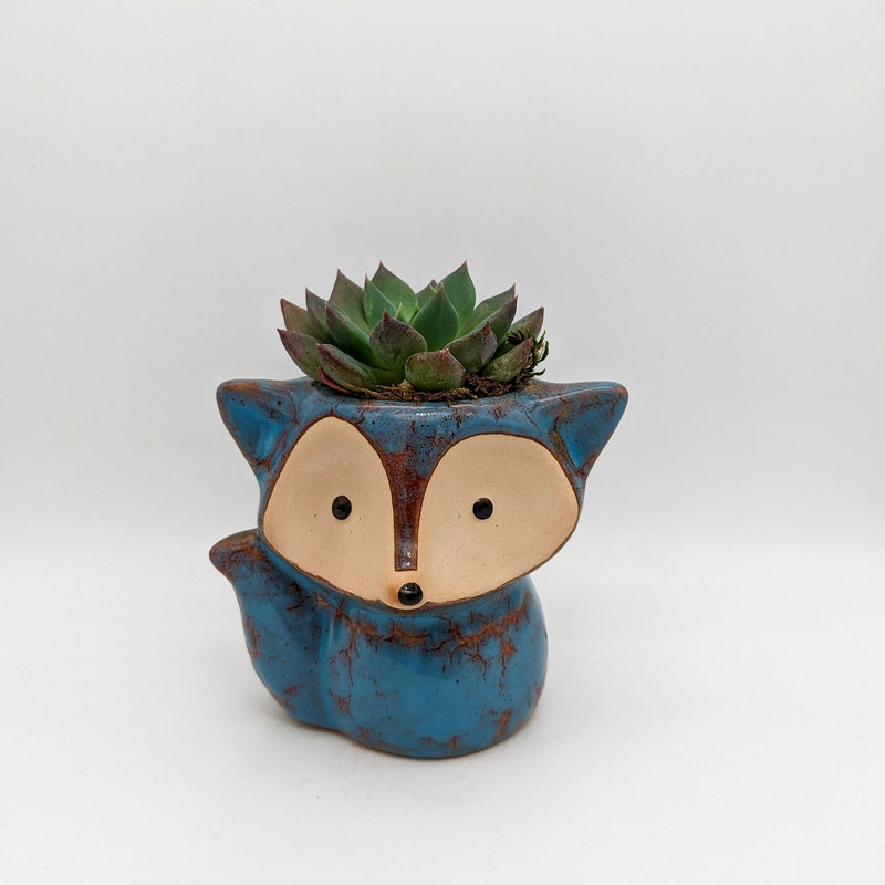 Fox Flower Pot - Etsy