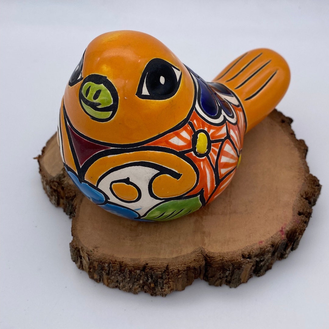 Cute Golden Yellow Talavera Bird. Mexican Ceramic Pottery. - Etsy