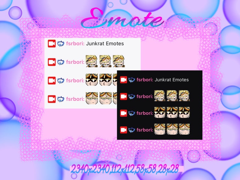 Overwatch 2: Junkrat Emotes // Overwatch Emotes // Chibi Junkrat Emote ...