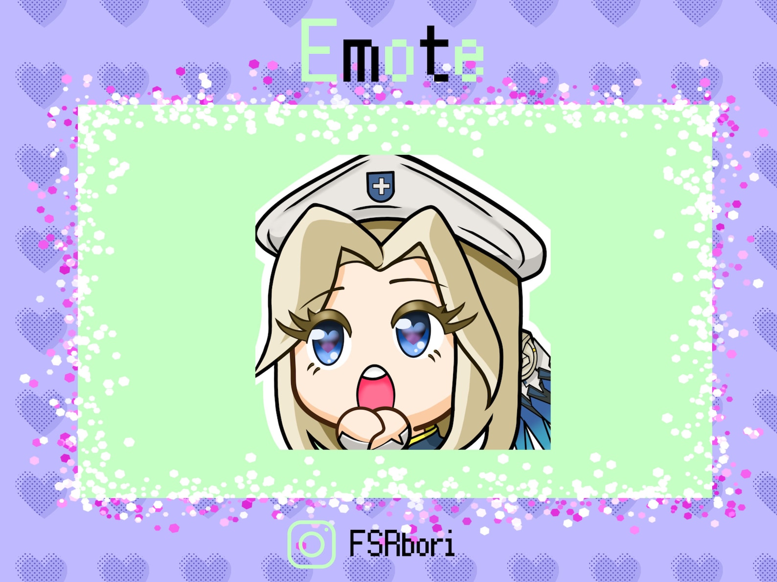 Mercy Emote // Cute Twitch Emote // Kawaii Twitch Emote // Twitch Emote ...