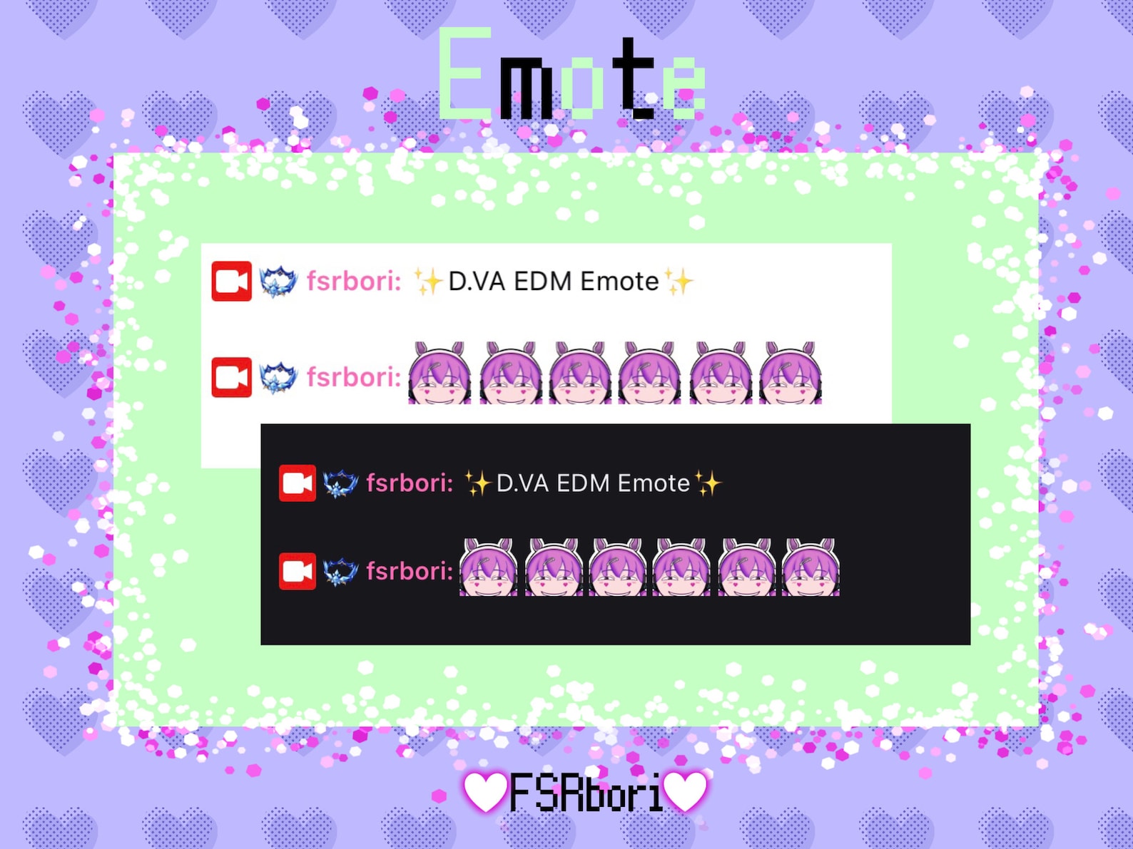 Overwatch 2 D.VA Emote // DVA EDM Emote // Overwatch Emote // Kawaii ...