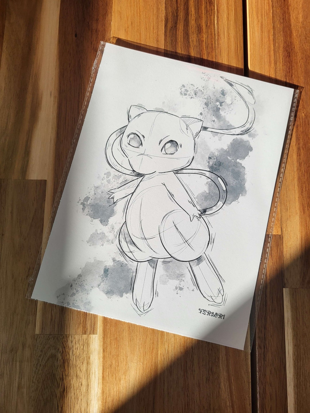 Mew Print 8x10 // Pokemon Print // Pokemon // - Etsy