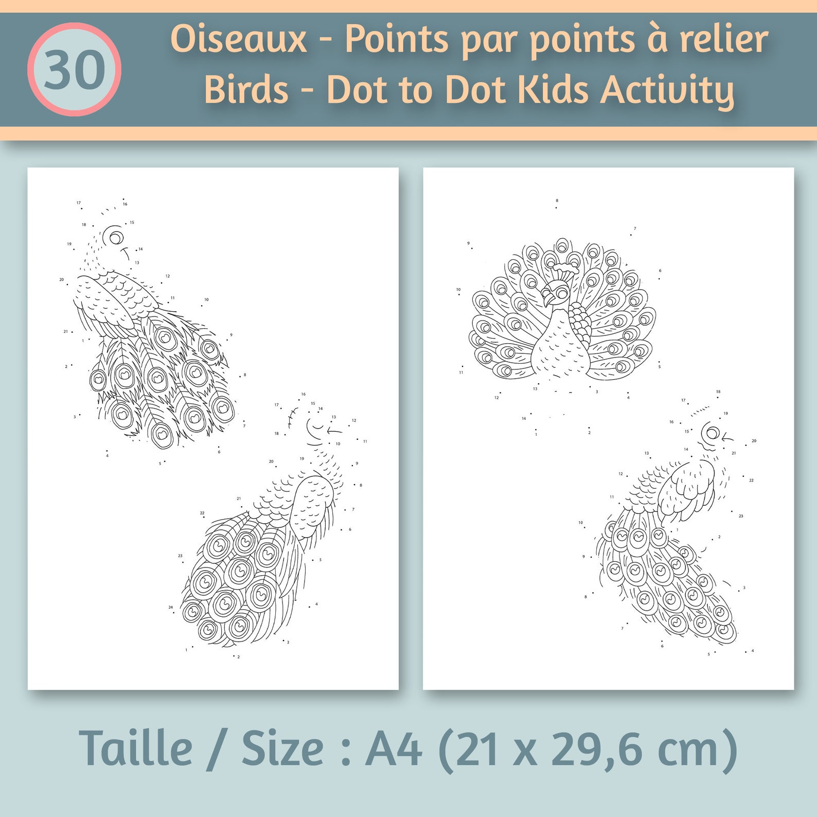 30 Birds Dot to Dot for Kids | Dot to Dot Printable PDF | Dot to Dot ...