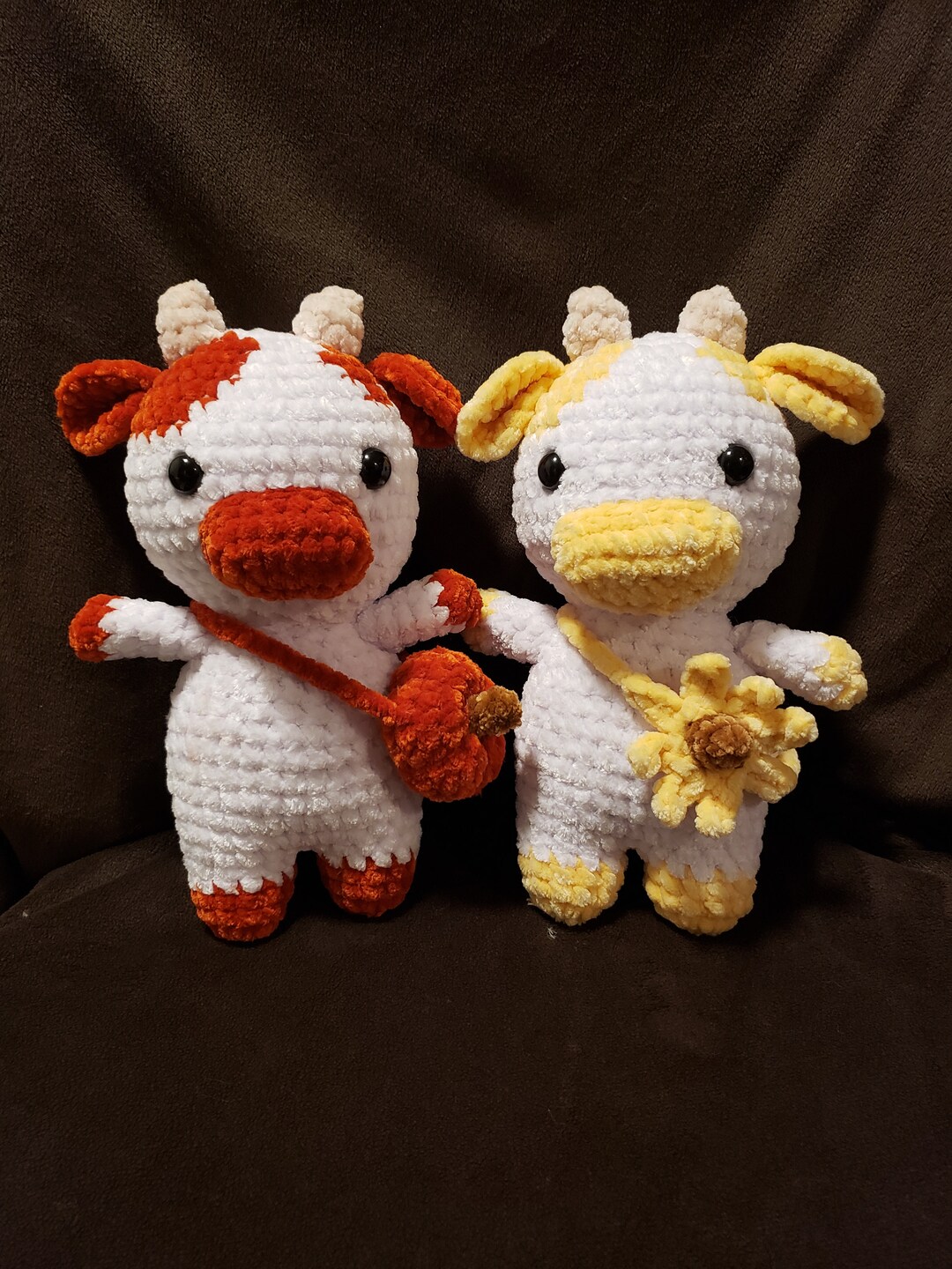 Cow, Handmade Crochet Cow Plushy, Stuffed Animal - Etsy