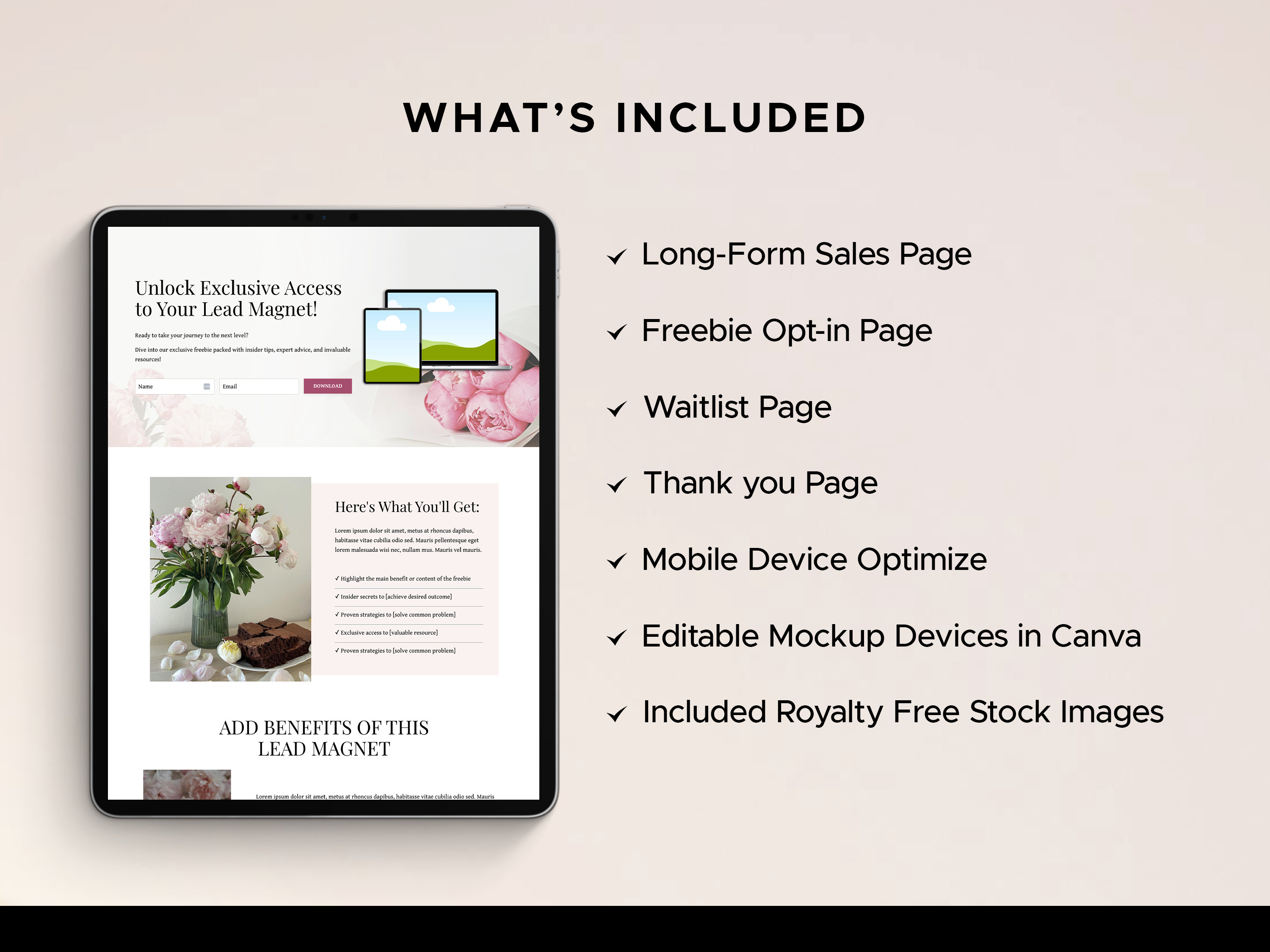 Kajabi Funnel Bundle Landing Templates Kajabi Pink Aesthetic Funnel ...