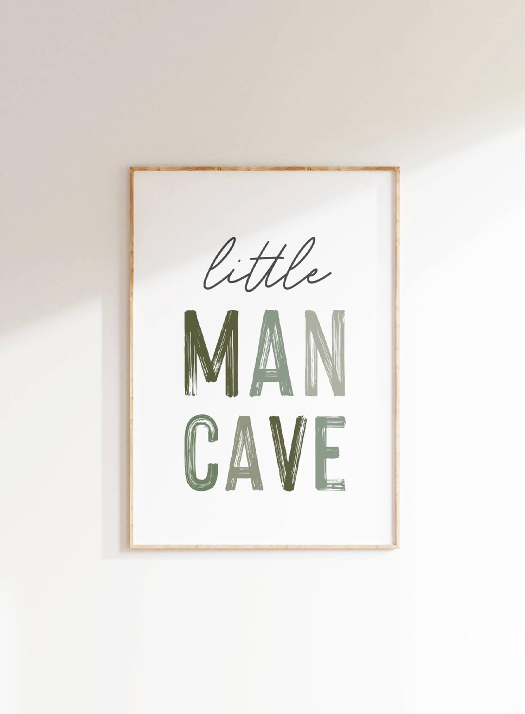 Little Man Cave Print, Little Man Cave Sign Printable Wall Art, Kids ...