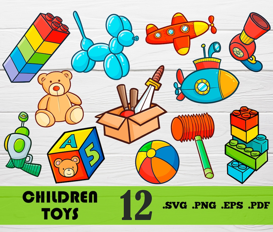 Children Toys Svg,kids Toys Svg,colorful Toys Svg, Teddy Bear,kids Toys ...