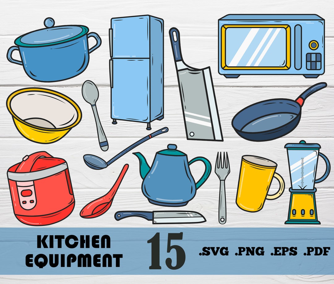 Kitchen Equipment Svg,kitchen SVG, Cooking SVG, Kitchen Clipart ...