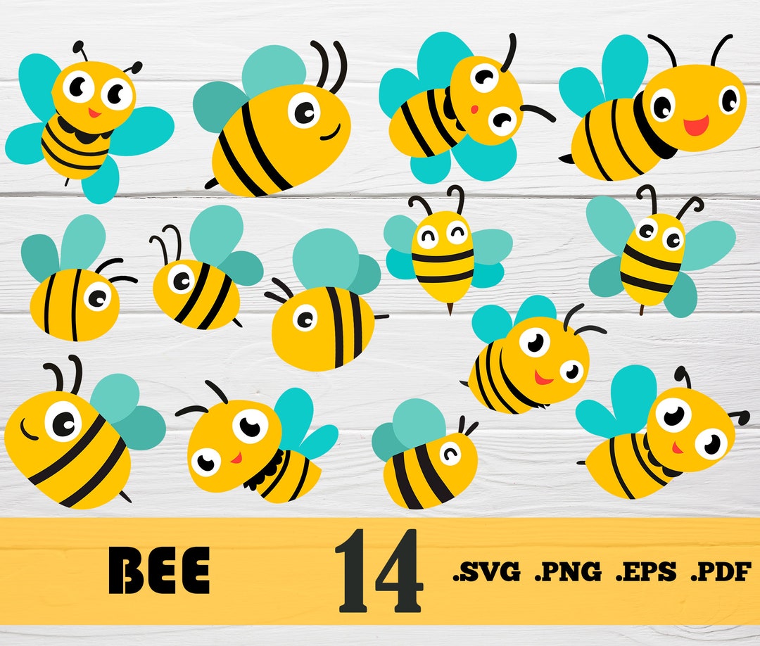 Bee Svg,bee Svg, Bee Lettered Bundle, Bee Kind Svg, Bee Happy Svg, Bee ...