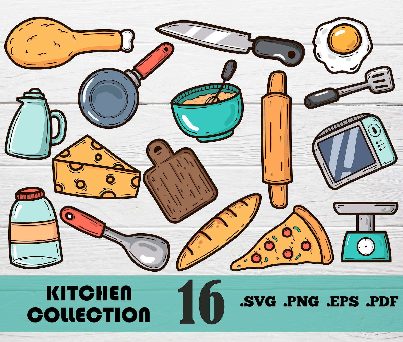 Kitchen Collections Svgkitchen Svgcooking Svgkitchen - Etsy