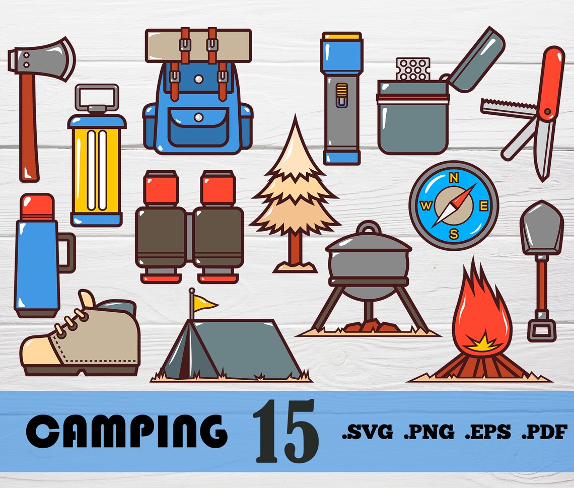 Camping Svg,big Camping Bundle Svg,camp Life Svg,campfire Svg,adventure ...