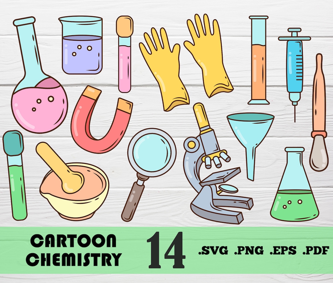 Cartoon Chemistry Svg,chemistry SVG ,science SVG Clipart ,teacher Svg ...