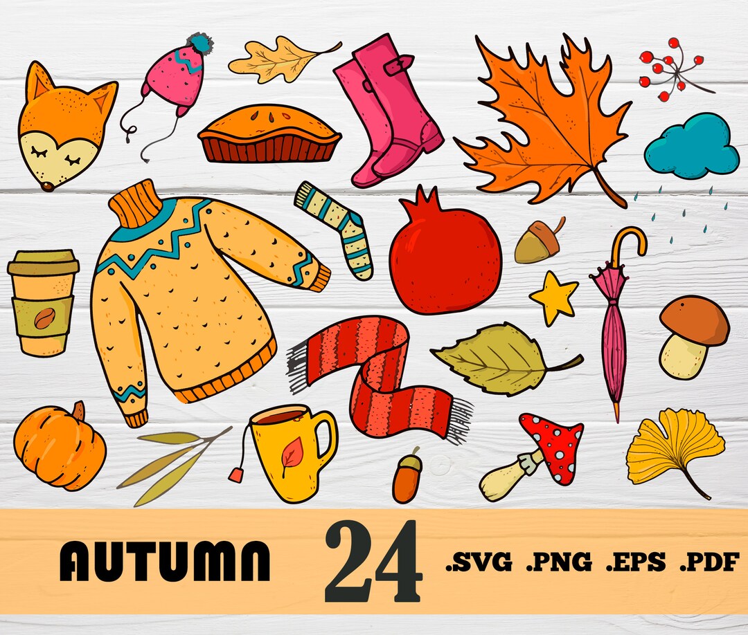 Autumn Leaves Svg Bundle,fall Leaves Svg,leaf Svg Clipart,fall Leaf ...