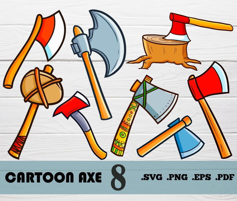 Cartoon Axt Svg, Axt Bundle Svg, Axt Svg, Axt Clipart, Axt Vektor, Axt ...