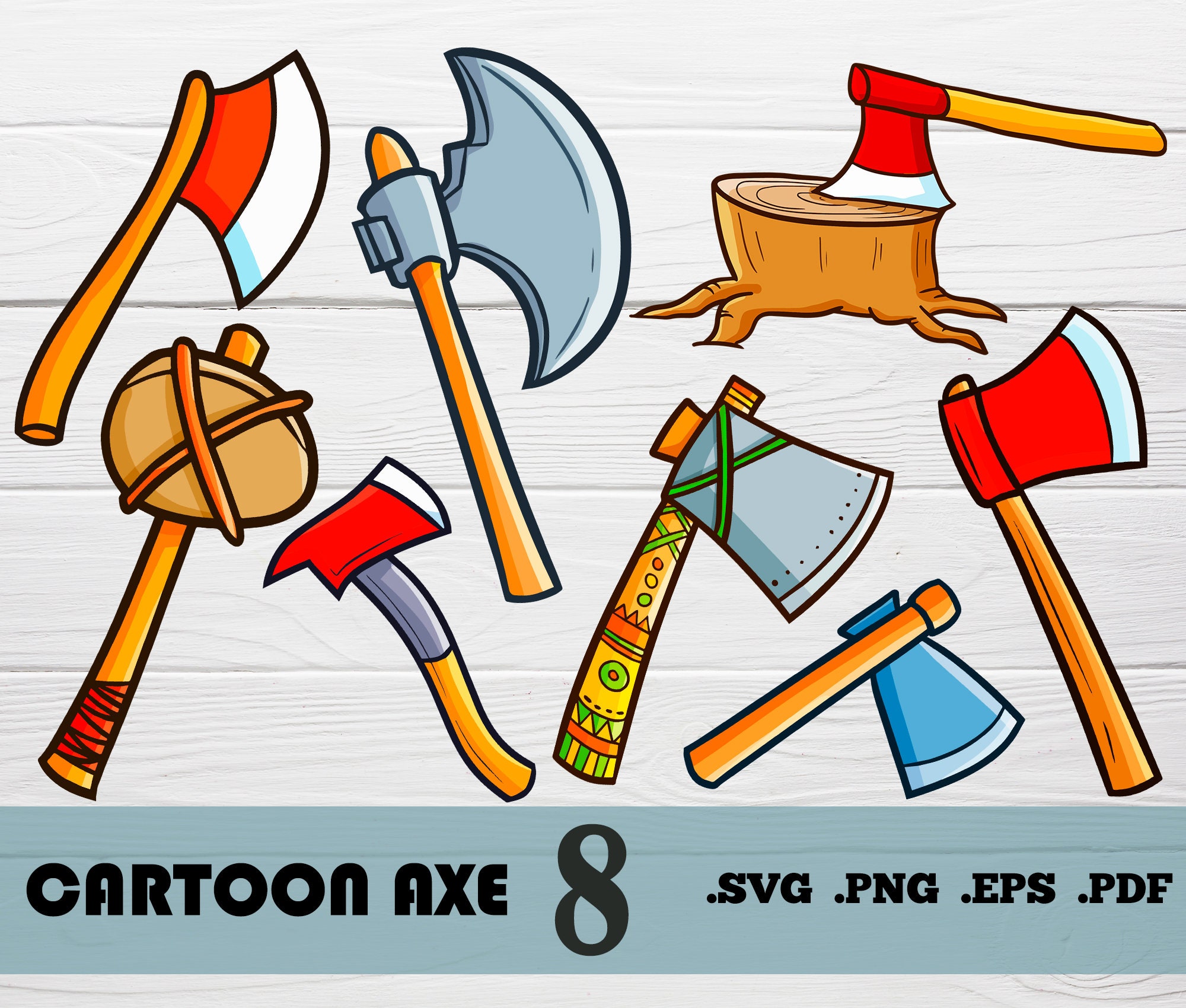 Cartoon Axe Svg,axe Bundle Svg,axe Svg,axe Clipart,axe Vector,axe ...
