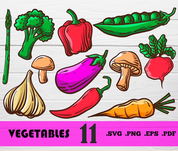Vegetables Svgvegetablescarrot Svg Vegetableclipart | Etsy