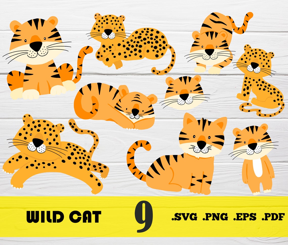 Wild Cat Svgleopard SVG Leopard Svg Wild Cat Svg Leopard - Etsy