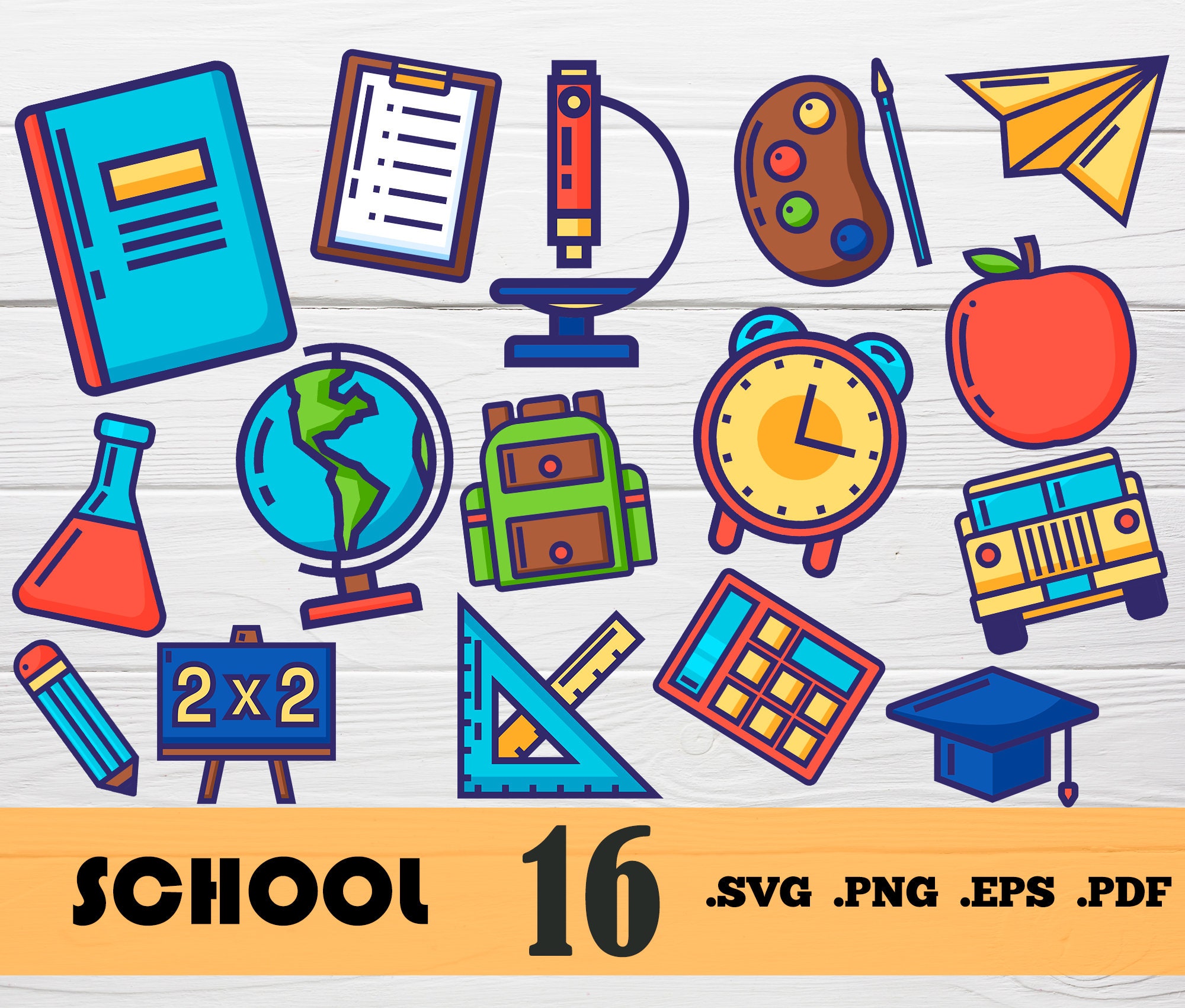 School Svg,school Svg, School Supplies Svg, Back to School Svg, Teacher ...