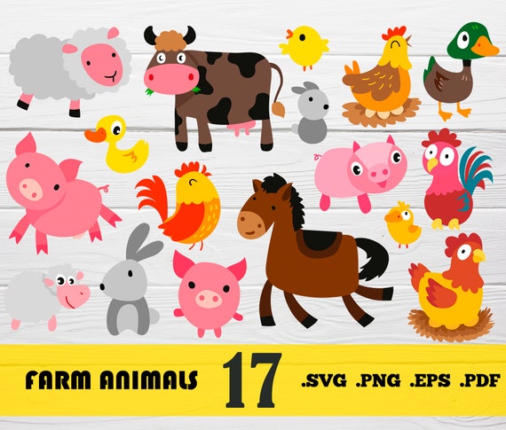 Farm animals svgFarm Animals Clipart Farm Clipart Animals | Etsy