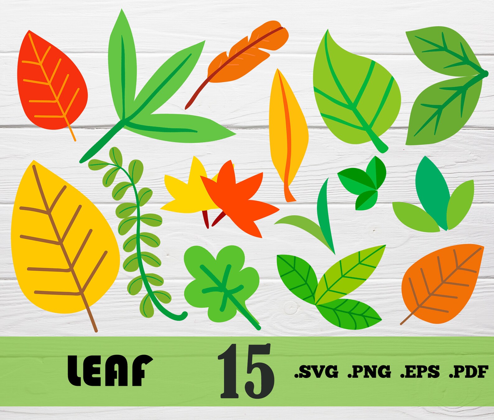 Leaf Svg,leaves Svg, Tree Leaf Svg File, Vector, Palm Silhouette Svg ...