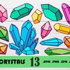 Crystals SVG, Crystals Vector, Crystals Clipart, Crystals Cricut ...