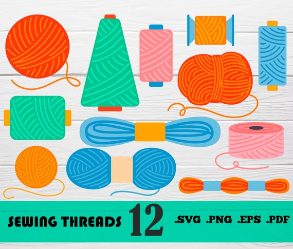 Fils de couture svg couture Svg Bundle ciseaux svg aiguille | Etsy France