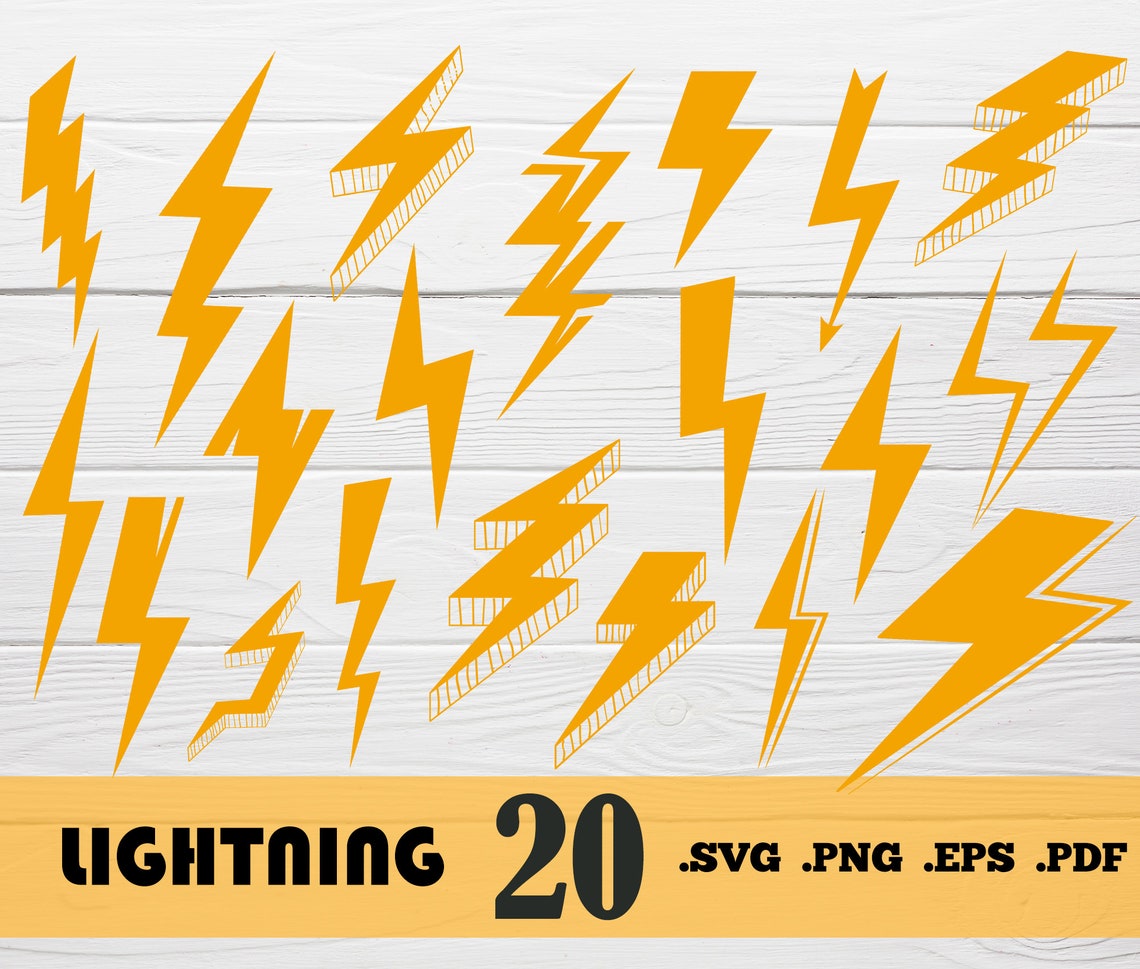 Lightning Svg,lighting Bundle Svg,lighting Clipart,lighting Vector ...