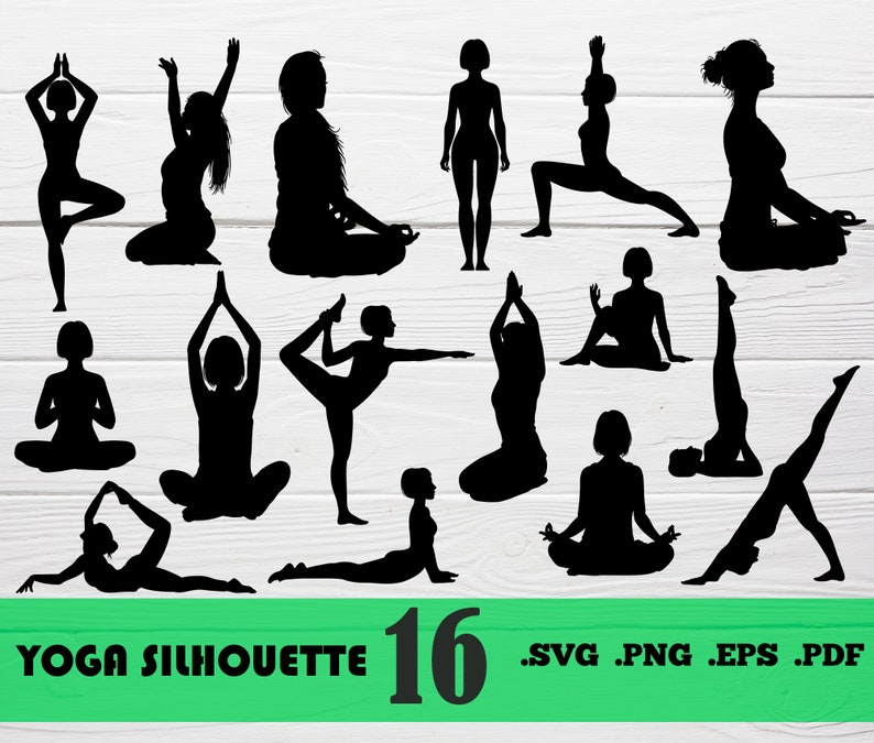 YOGA POSES Svg,yoga Svg,yoga Svg File, Yoga Life Svg, Yoga Silhouette ...