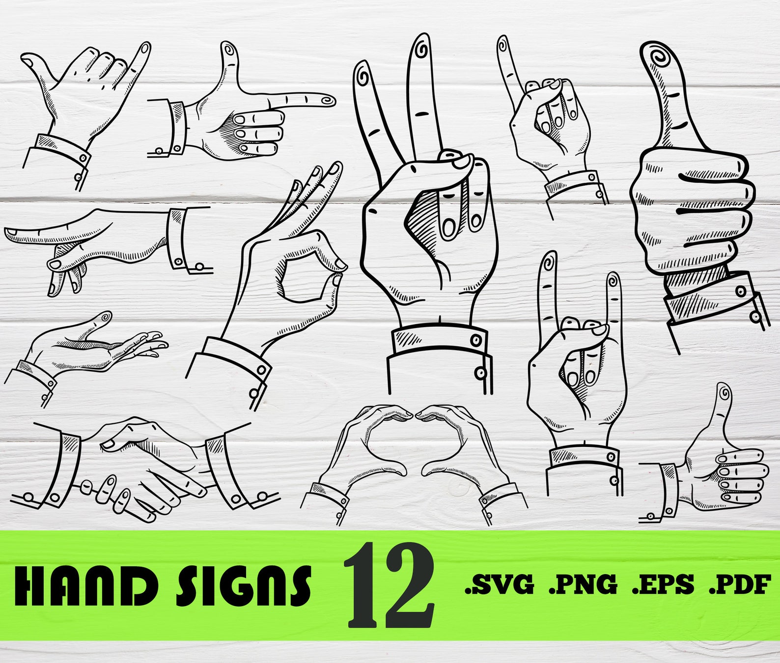 Hands Signs Svglanguage Hand Svg Sign Language Svg Filessign - Etsy