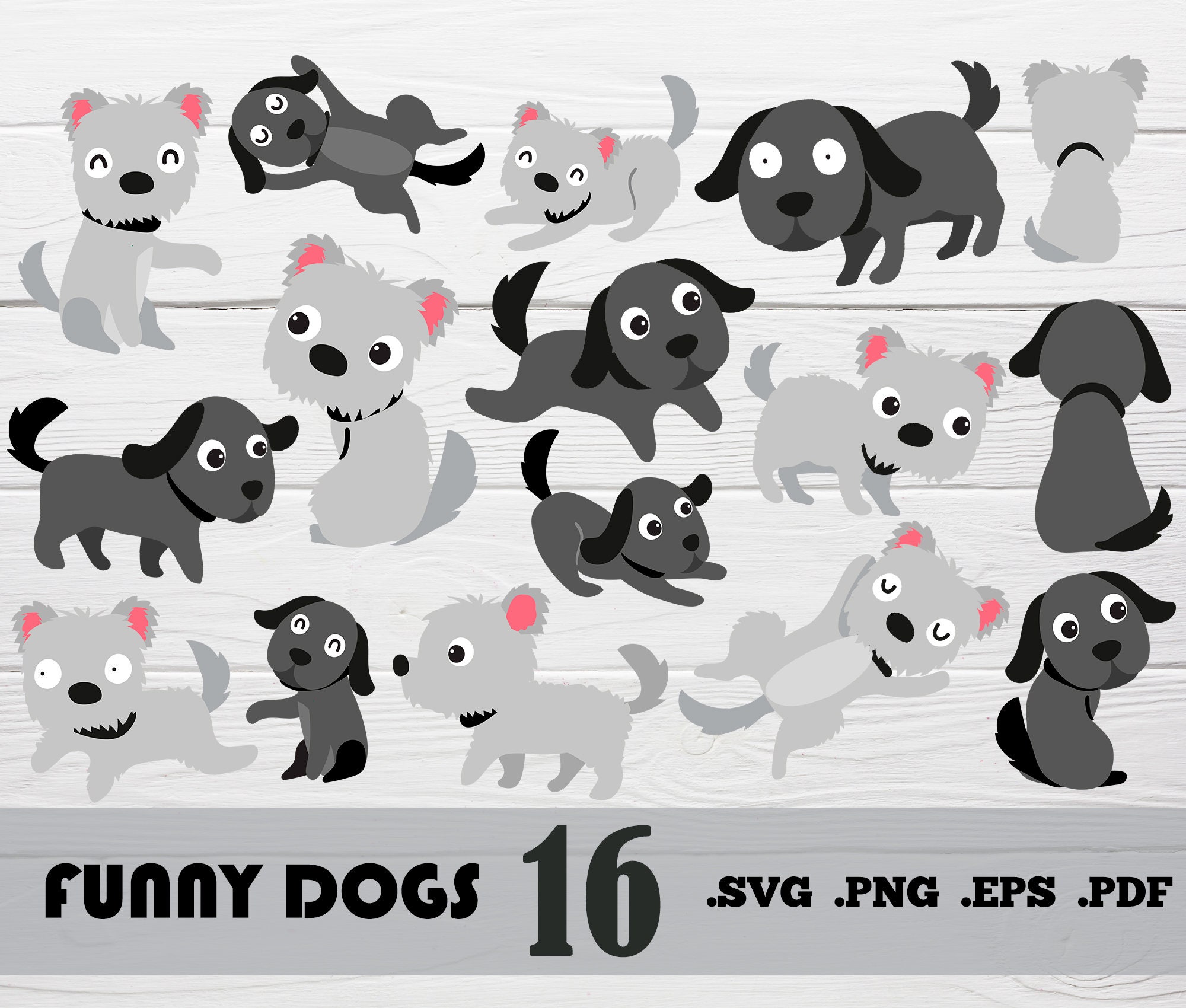 Funny Dogs Svg, Dogs Svg, Dog Svg, Grey Dogs Svg,dog Bundle Svg, Dog ...