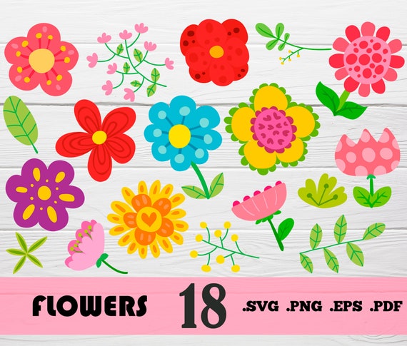 Flowers Svg Flower Svgfloral Svg Flower SVG Print File - Etsy