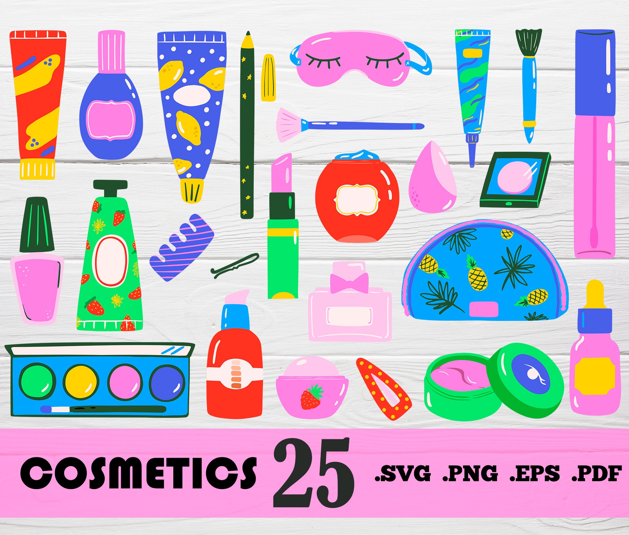 Cosmetics SVG, Cosmetics PNG, Cosmetics Vector Clipart, Makeup Svg ...