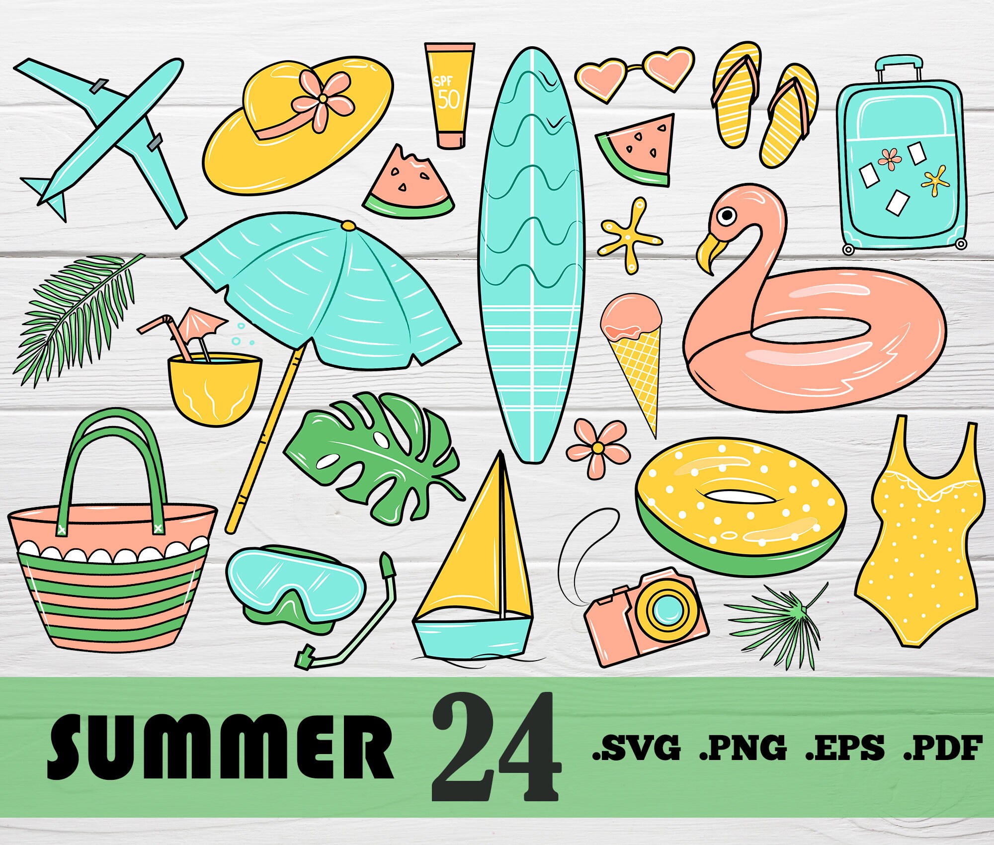 Summer Svg,summer SVG Bundle, Summer Svg, Beach Svg, Summer Design for ...