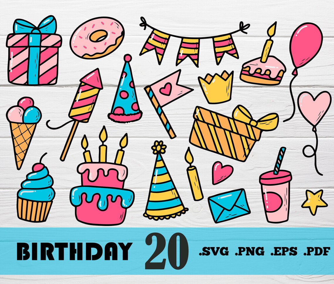 Happy Birthday SVG Files, Happy Birthday SVG Bundle, Happy Birthday ...