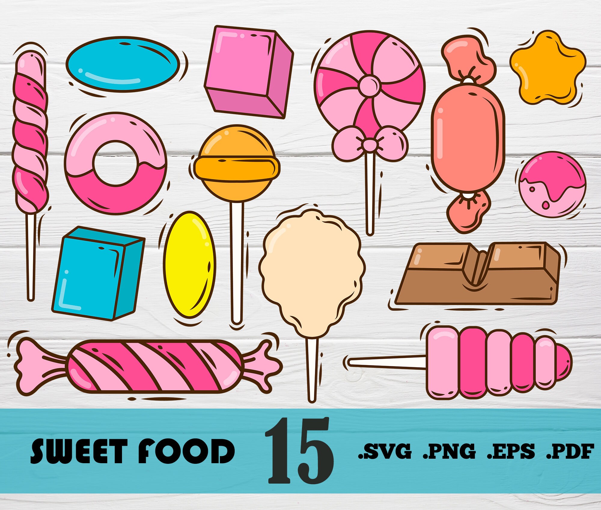 Sweet Food Svg,candy Svg Bundle,lollipop Svg,sweet Treats Svg,candy ...
