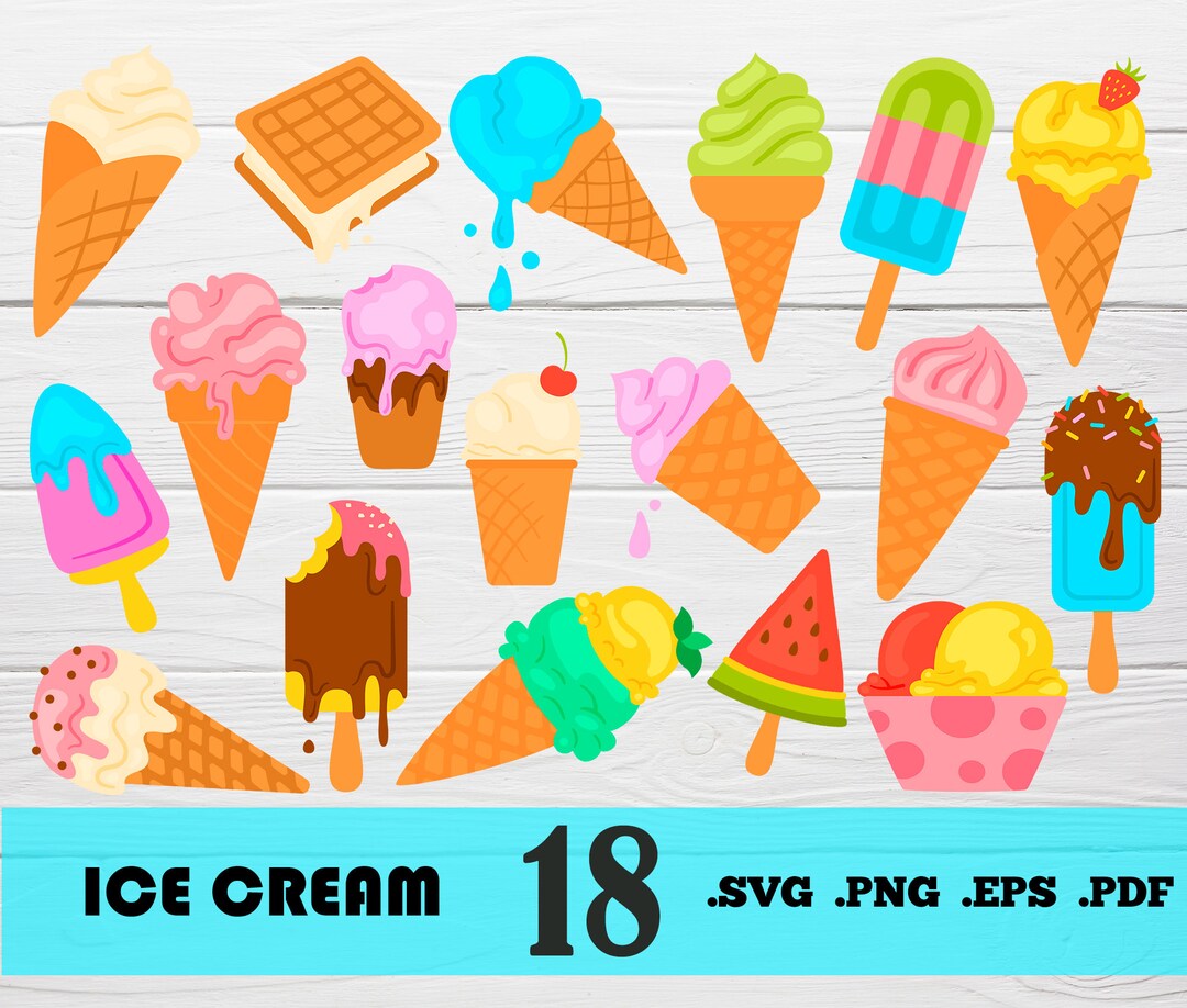 Ice Cream Bundle Svg, Ice Cream Svg,ice Cream Cone Svg,ice Cream ...