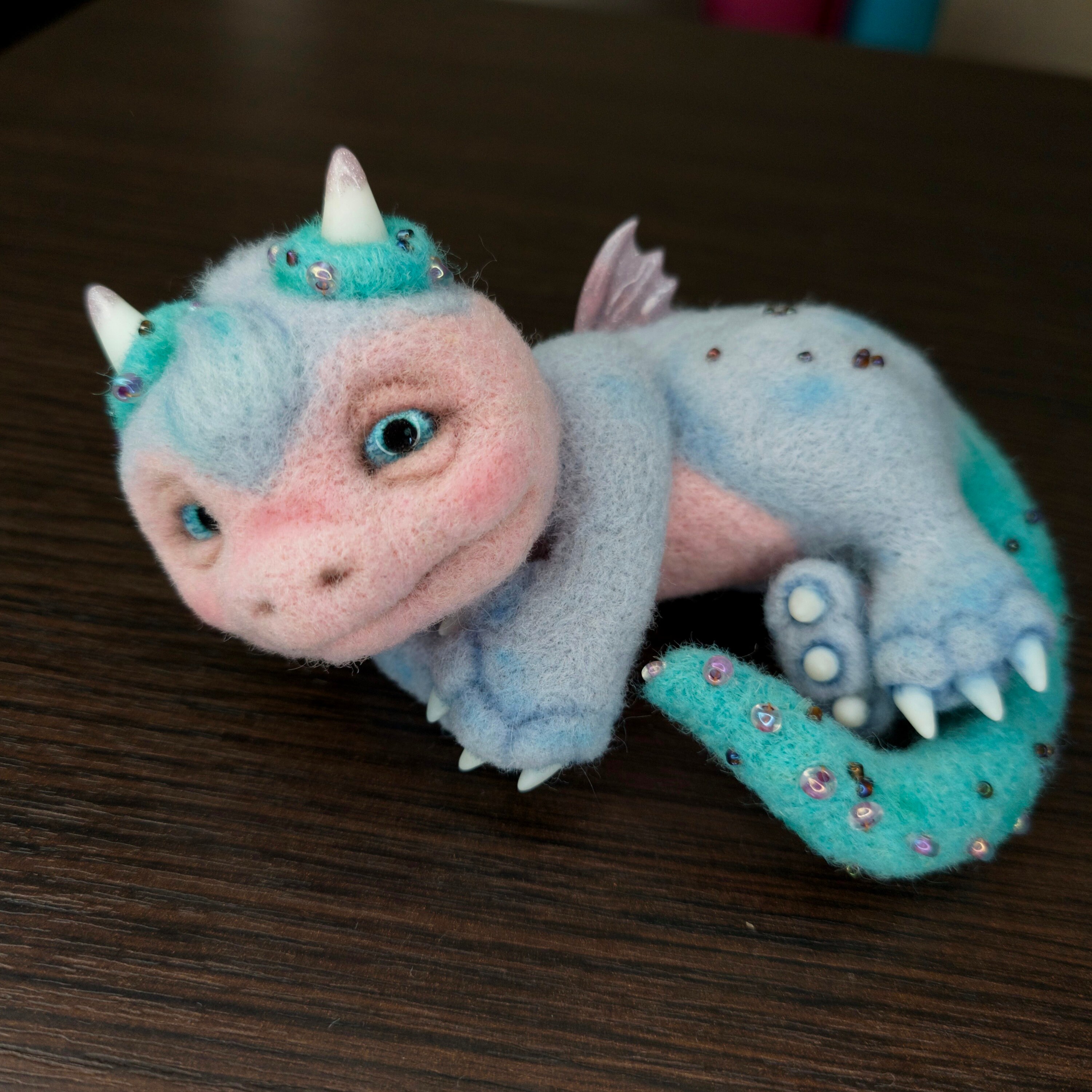 Felted Dragon Gift for Dragon Lovers Portrait Pet Loss Memorial Custom ...