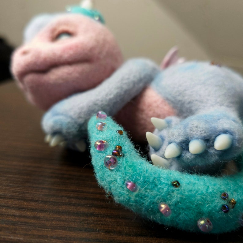 Felted Dragon Gift for Dragon Lovers Portrait Pet Loss Memorial Custom ...