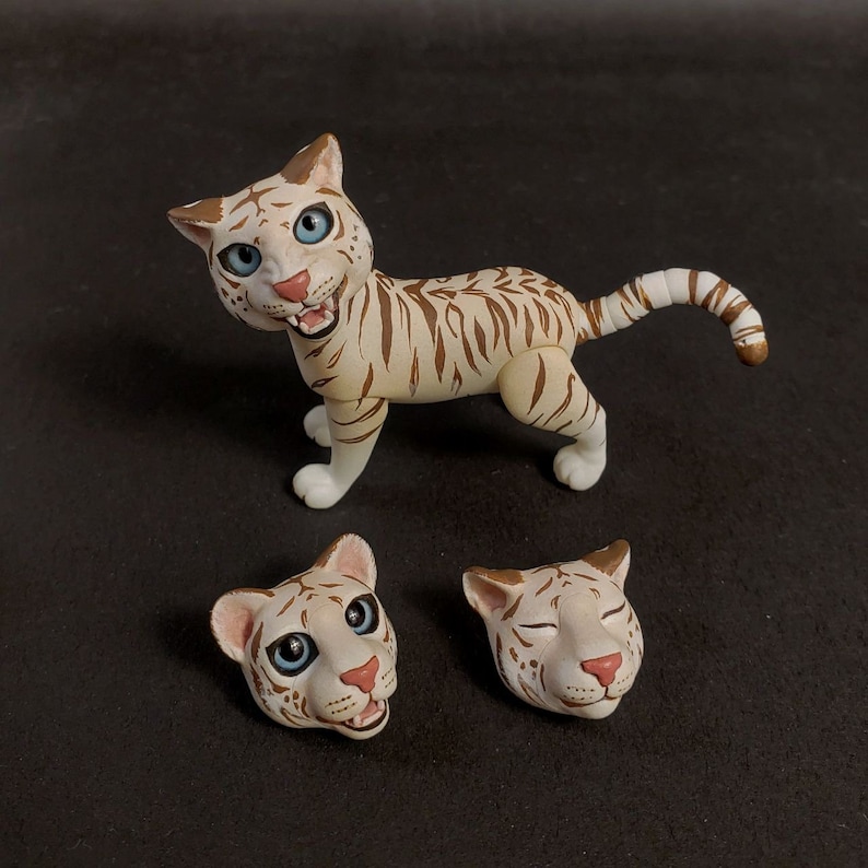 BJD, Custom, Resin Portrait From Photo Figurine, Tiger Gift, Cat Lover ...