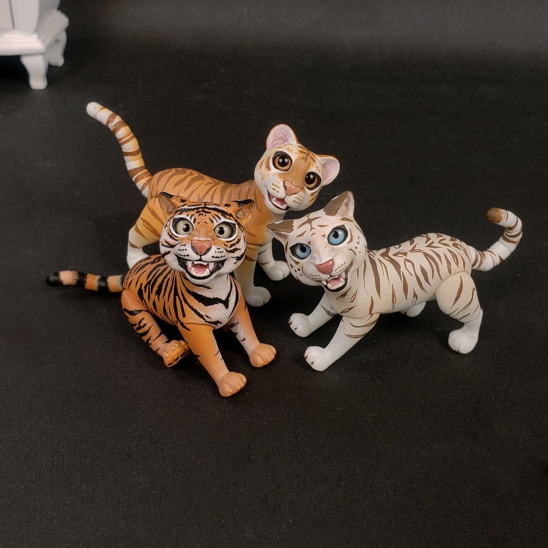 BJD, Custom, Resin Portrait From Photo Figurine, Tiger Gift, Cat Lover ...