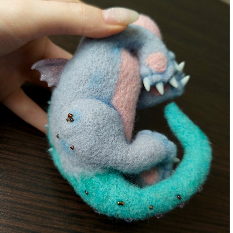 Felted Dragon Gift for Dragon Lovers Portrait Pet Loss Memorial Custom ...