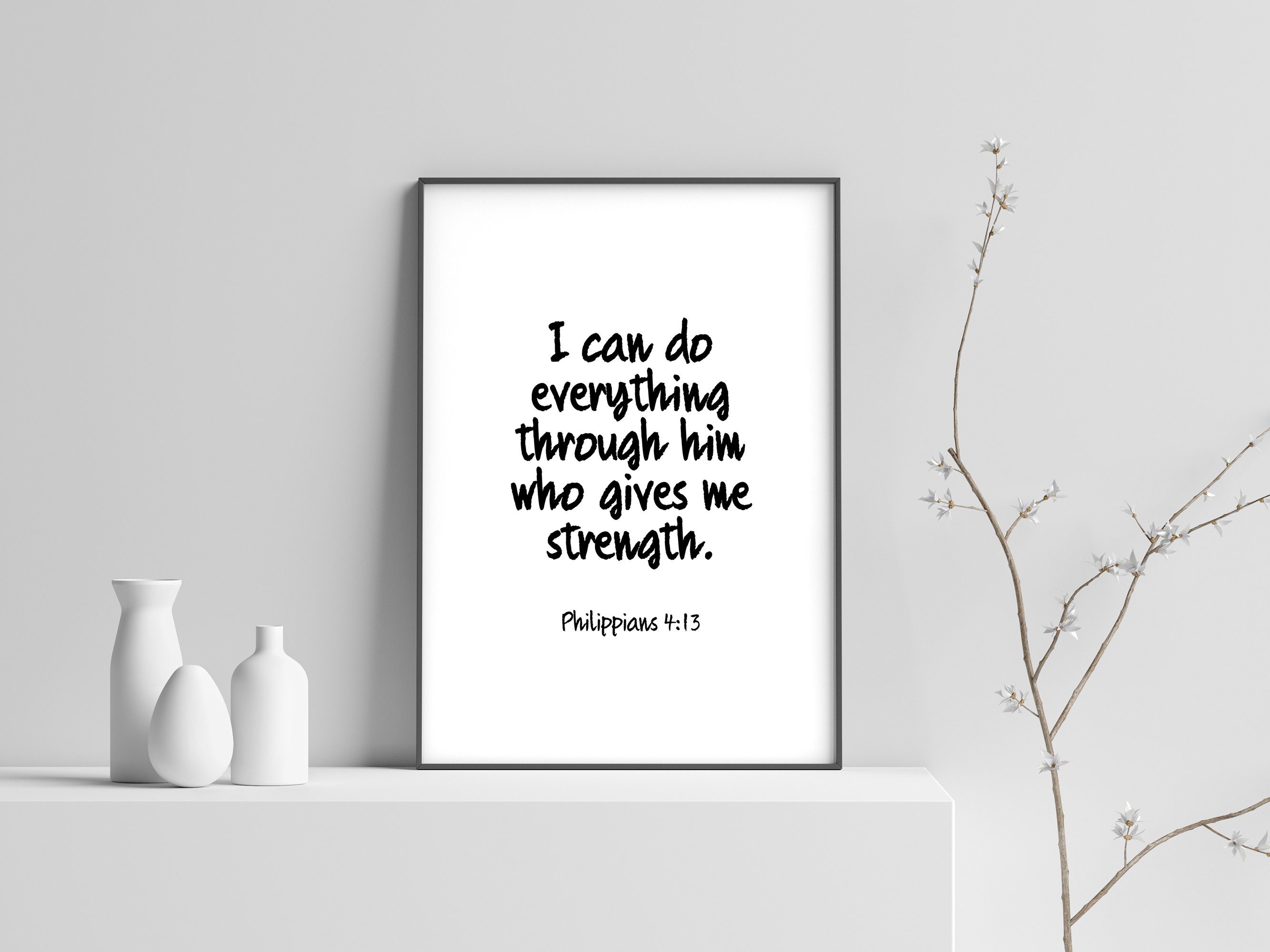 Bible Verses Poster Christian Wall Art Decor Poster Bible | Etsy