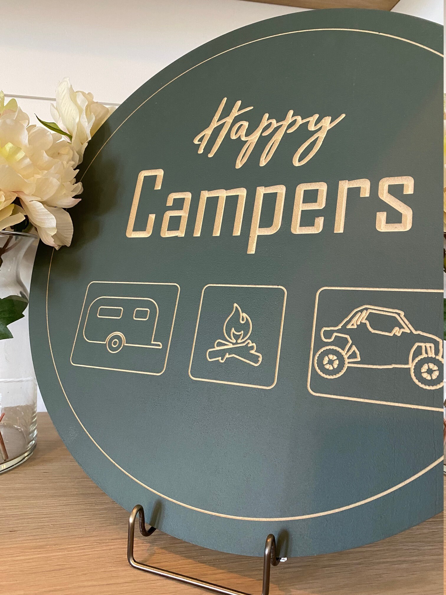 Happy Camper, Camping Sign, Rv Sign, Utv Sign, Outdoorsy Decor, Camping ...