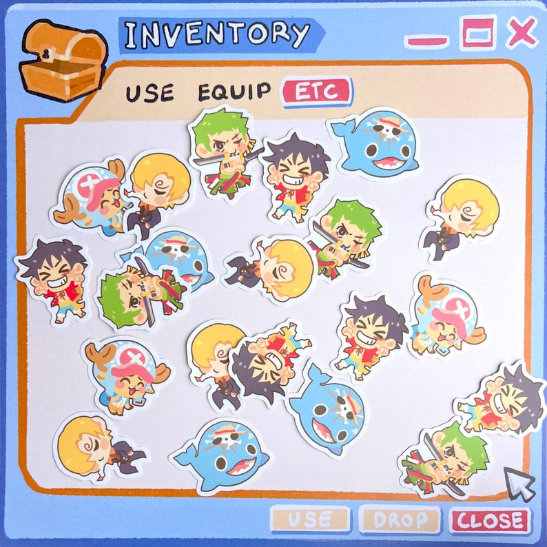 Laboon One Piece 2" Vinyl Stickers - Etsy